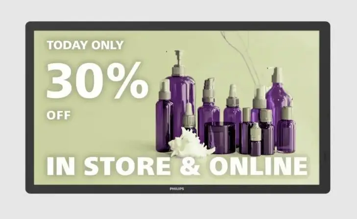 Philips 25" E-Paper Display Signage - Teksetra